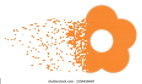 Dispersed Flower Dot Vector Icon Disintegration Stock Vector (Royalty ...