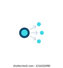 Dispersion Icon On White Stock Vector (Royalty Free) 1216226980 ...