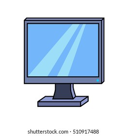 Display Cartoon Style Isolated On White Stock Vector (Royalty Free ...