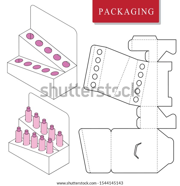 Display Package Skin Care Productvector Box Stock Vector (Royalty Free ...