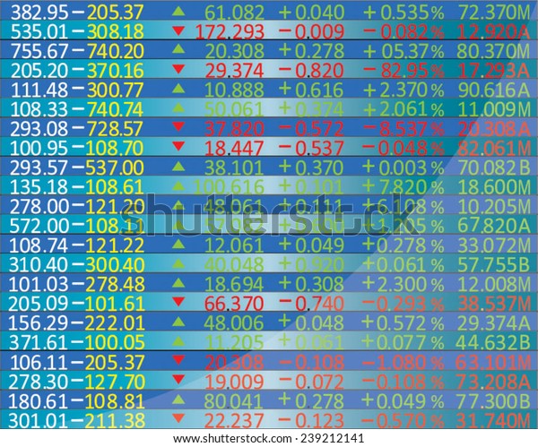 Display Stock Market Quotes Vector Stock Vector (Royalty Free ...