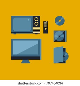 Displays Media Different Eras Stock Vector (Royalty Free) 797454034 ...