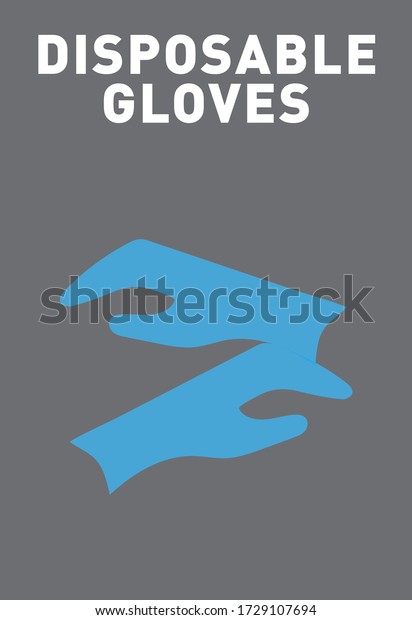 Disposable Gloves Vector Dark Background Stock Vector (Royalty Free ...