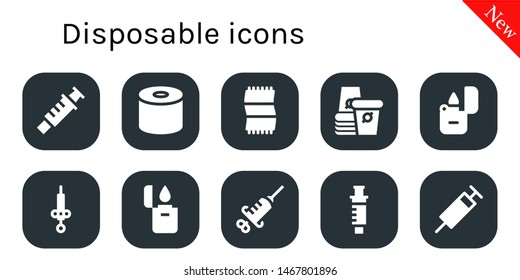 Flask Icon Set 10 Filled Flask Stock Vector (Royalty Free) 1416834842