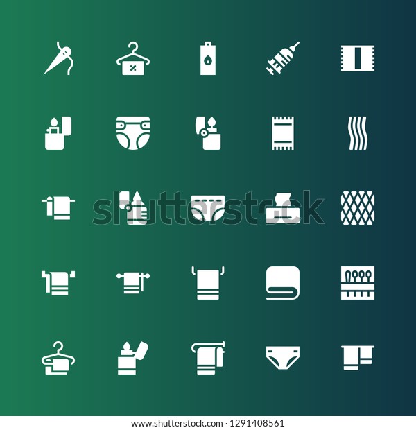 Disposable Icon Set Collection 25 Filled Stock Vector (Royalty Free ...