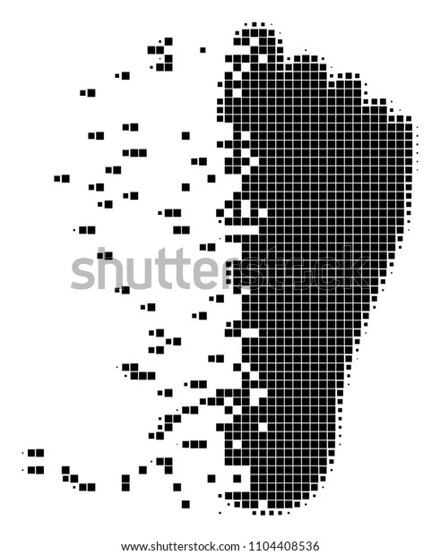 Dissolved Human Footprint Dot Vector Icon Stock Vector (Royalty Free ...