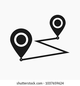 Distance Icon Illustration Isolated Vector Stock Vector (Royalty Free ...