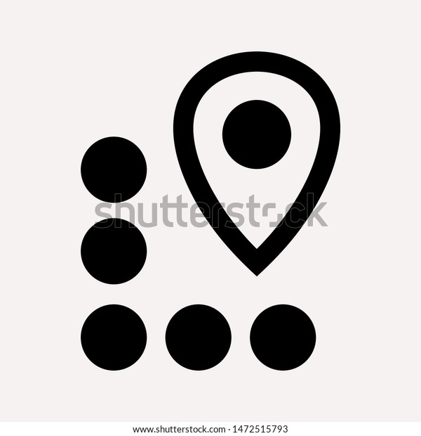 Distance Icon Illustration Isolated Vector Sign Stock Vector (Royalty ...