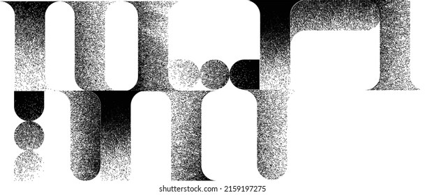 Distorted Geometric Shape Minimal Art Design Stock Vector (Royalty Free ...