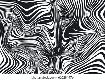 Vector Abstract Line Pattern Black Lines: vector de stock (libre de ...