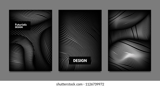 Distortion Lines Abstract Backgrounds Vibrant Gradient Stock Vector (Royalty Free) 1126739972 ...