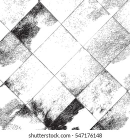 Distress Overlay Checkered Diagonal Texture Grunge Stock Vector ...