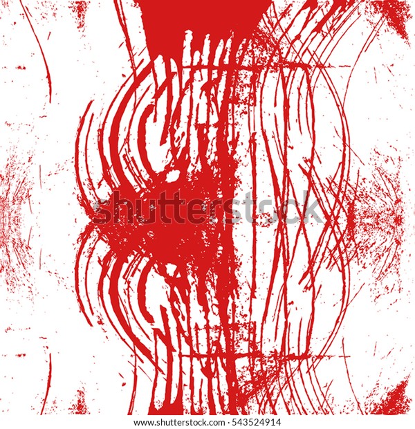 Distress Overlay Drip Dirty Paint Red Stock Vector (Royalty Free) 543524914