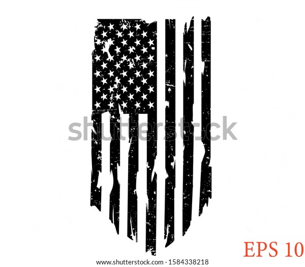 Distressed American Flag Us Flag Transparent Stock Vector (Royalty Free ...
