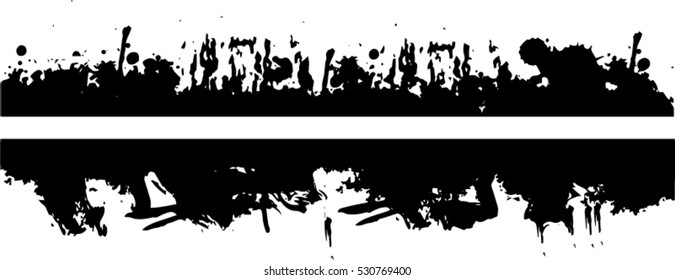 Distressed Circle Shape Black Modern Textured Stock Vector (Royalty ...