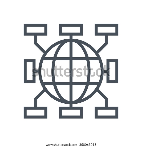 Distribution Channels Icon Suitable Info Graphics Stock Vector (Royalty ...