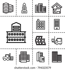 Distribution Icons Set 13 Editable Outline Stock Vector (Royalty Free ...
