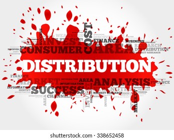 Distribution Word Cloud Business Concept Stock Vector (Royalty Free ...