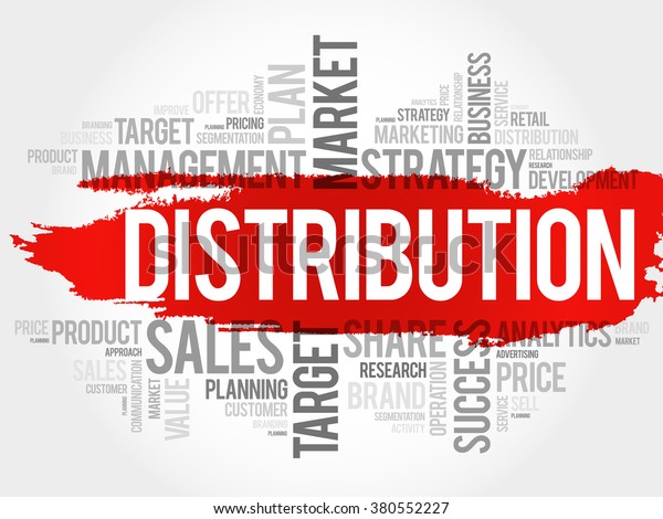Distribution Word Cloud Business Concept Stock Vector (Royalty Free ...