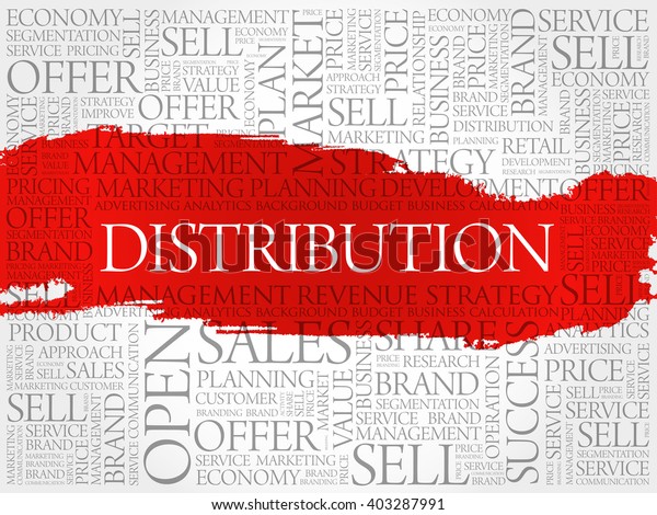 Distribution Word Cloud Business Concept Stock Vector (Royalty Free ...
