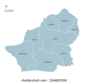 Vector Modern Illustration Simplified Administrative Map Stock Vector ...