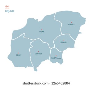 Usak turkey map 57 รายการ ภาพ ภาพสต็อกและเวกเตอร์ | Shutterstock