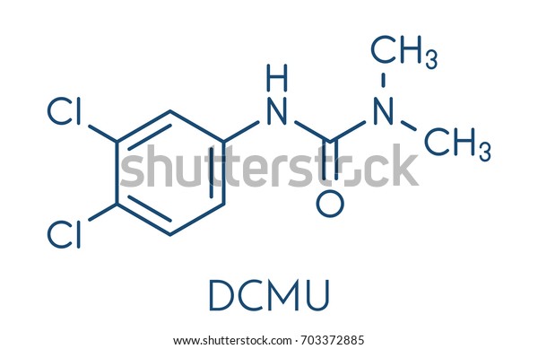 Diuron Dcmu Herbicide Molecule Skeletal Formula Stock Vector (Royalty ...