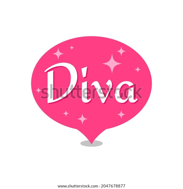Diva Model Female Star Singer Princess Stock Vector (Royalty Free ...