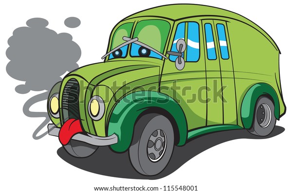 Divco Funny Delivery Van Stock Vector (Royalty Free) 115548001 ...