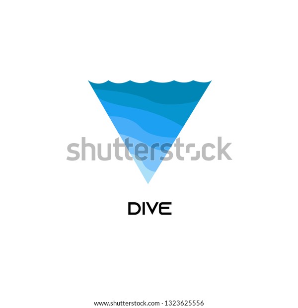 Dive Creative Logo Cover Poster Icon Stock Vector (Royalty Free ...
