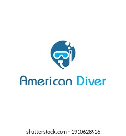 Vektor Stok Diver Logo Design Inspiration (Tanpa Royalti) 1276170493 ...
