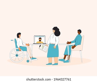 92 Inclusive Remote Meeting Images, Stock Photos & Vectors | Shutterstock