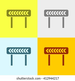 Diversion Icon On Four Different Backgrounds Stock Vector (Royalty Free ...
