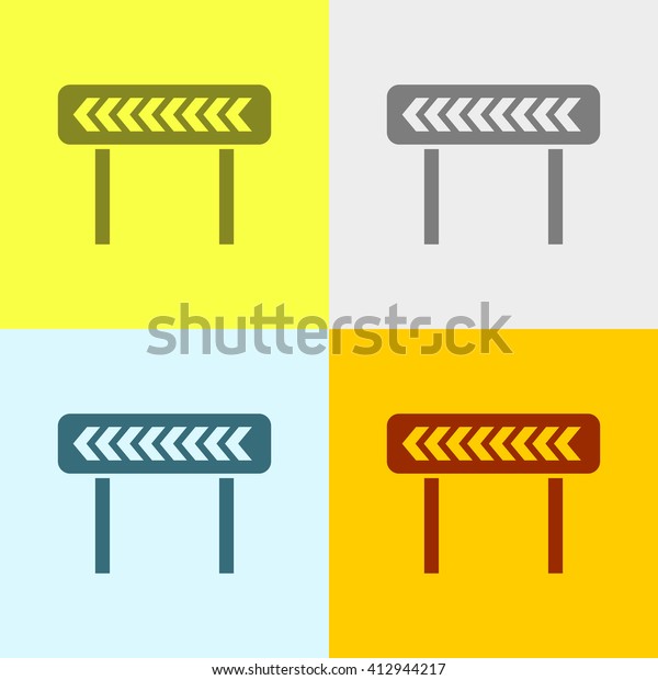 Diversion Icon On Four Different Backgrounds Stock Vector (Royalty Free ...