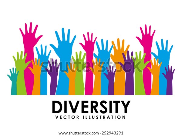 Diversity Concept Design Vector Illustration Eps10 Stock Vector ...