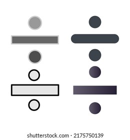 Divide Symbol Icon Set Collection Isolated Stock Vector (Royalty Free ...