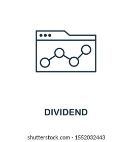 Dividend Icon Outline Style Thin Line Stock Vector (Royalty Free ...