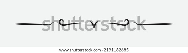 Divider Border Frame Line Vintage Style Stock Vector (Royalty Free ...