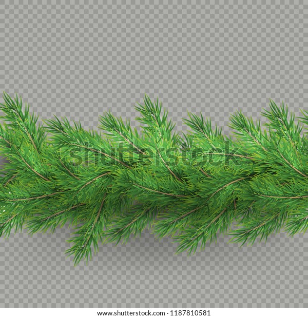 Divider Realistic Looking Tree Branches Effect Stock Vector (Royalty ...