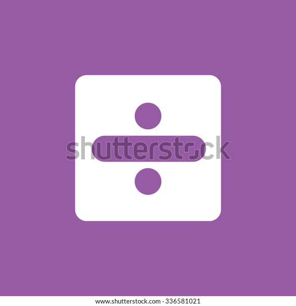 Dividing Icon Math Symbol Icon Stock Vector (Royalty Free) 336581021 ...