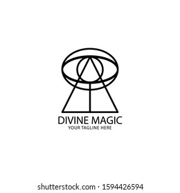 Divine Magic Simple Logo Design Stock Vector (Royalty Free) 1594426594 ...