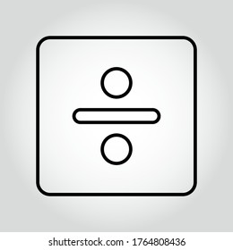 Division Icon Outline Vector Sign Linear Stock Vector (Royalty Free ...