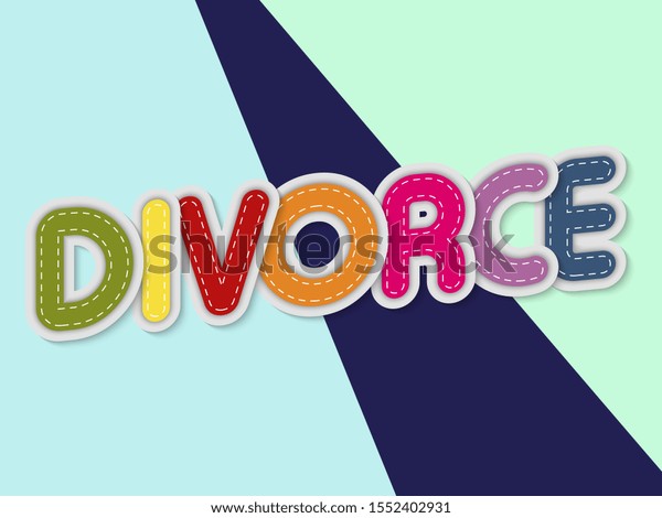 Divorce Letters Banner Border Stitches Stock Vector (Royalty Free ...