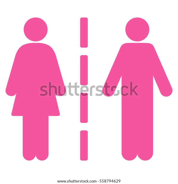 Divorce Line Vector Icon Flat Pink Stock Vector (Royalty Free ...