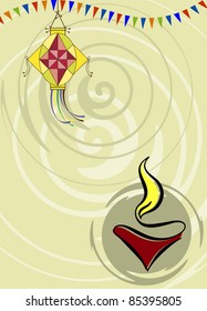4,674 Diya line art Images, Stock Photos & Vectors | Shutterstock