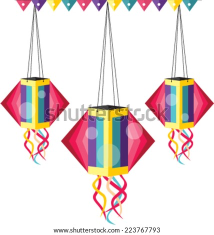 Diwali Hanging Lantern Vector เวกเตอร์สต็อก (ปลอดค่าลิขสิทธิ์ ...