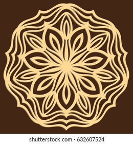 Diy Laser Cutting Pattern Jigsaw Die Stock Vector (Royalty Free ...
