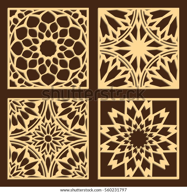Diy Laser Cutting Patterns Jigsaw Die 库存矢量图（免版税）560231797 | Shutterstock