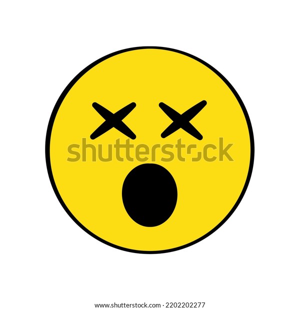 Dizzy Face Emoji Vector Illustration Stock Vector (Royalty Free ...