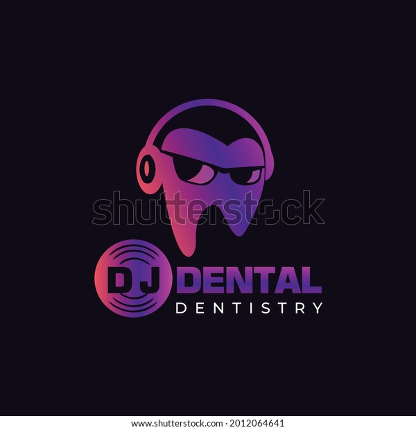 Dj Dental Dentistry Logo Awesome Dental Stock Vector (Royalty Free ...